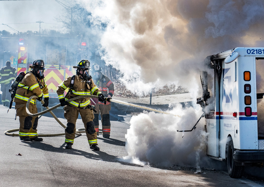 Mail delivery truck destroyed by fire on turnpike | News, Sports, Jobs ...